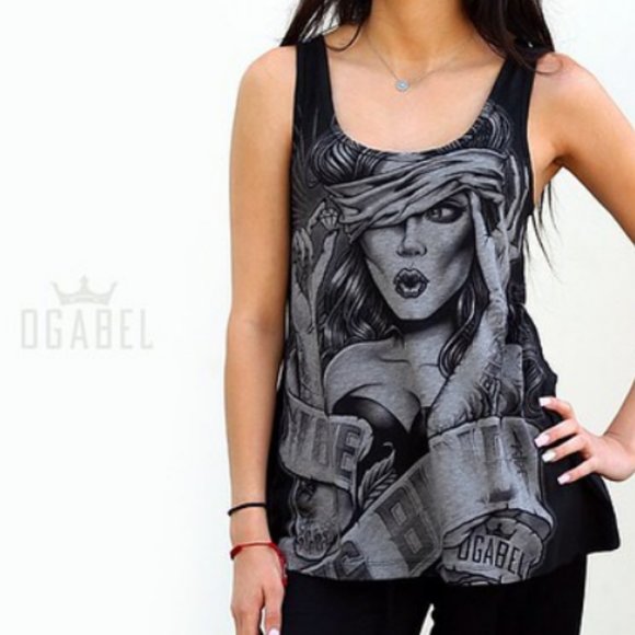 Ogable | Tops | Ogabel Love Is Blind Womans Flowy Tank | Poshmark